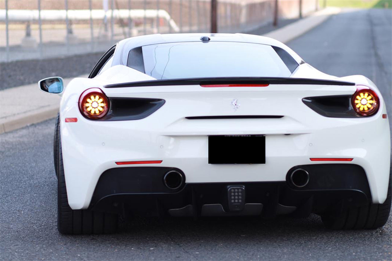 2015-2020 Ferrari 488 GTB/Spyder Dry Carbon Fiber Rear Light Satellite ...
