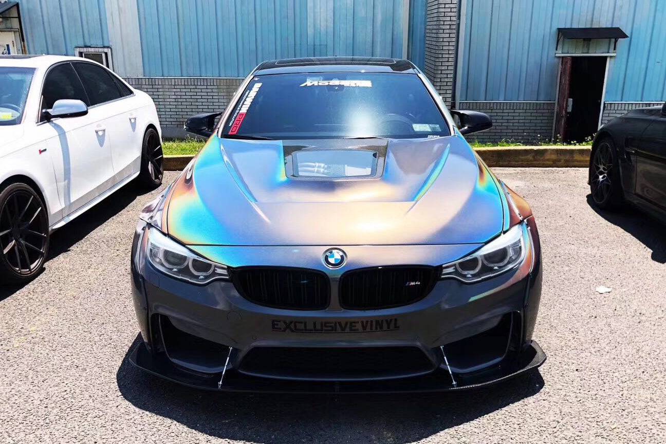 2014-2020 BMW F82/F83 M4 DE Style Carbon Fiber Front Lip – EUDM Autosports