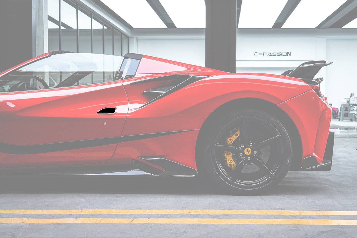2015-2019 Ferrari 488 GTB/Spyder MSY Style Carbon Fiber Door Handle ...