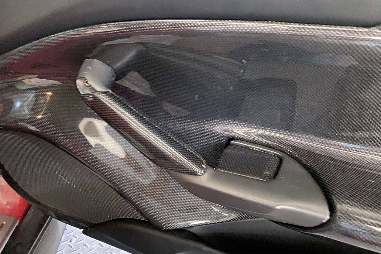 2015-2020 Ferrari 488 GTB Spyder OE Style Carbon Fiber Door Handle Int ...