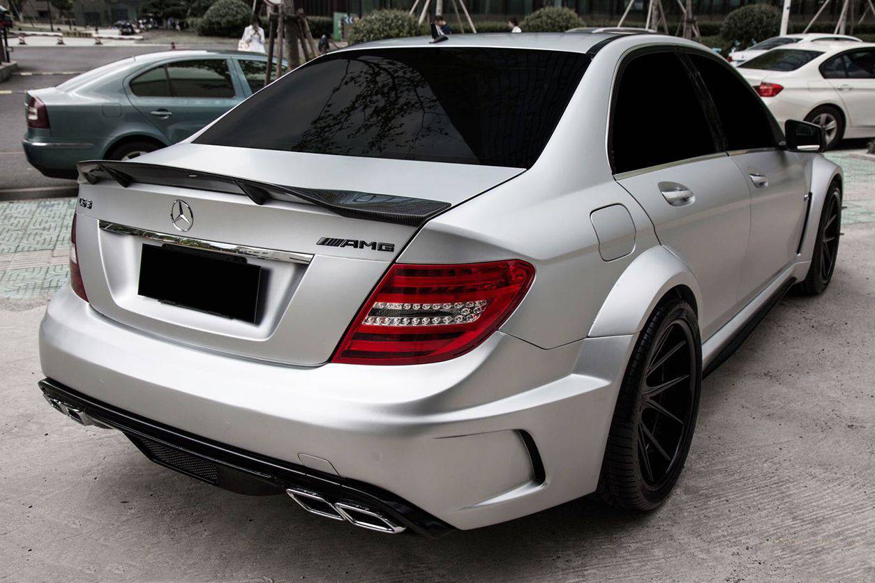 2008-2014 Mercedes Benz W204 C Class C63 AMG Sedan RT Style Carbon Fib ...